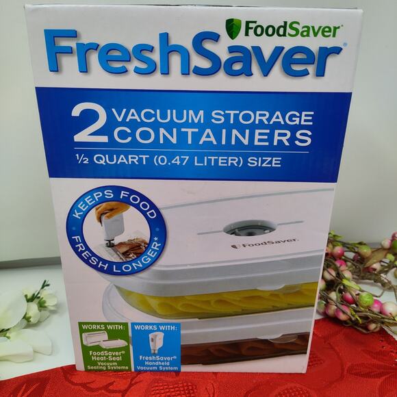 Foodsaver | Kitchen | Food Fresh Saver Two 2 Vacuum Storage Containers ...